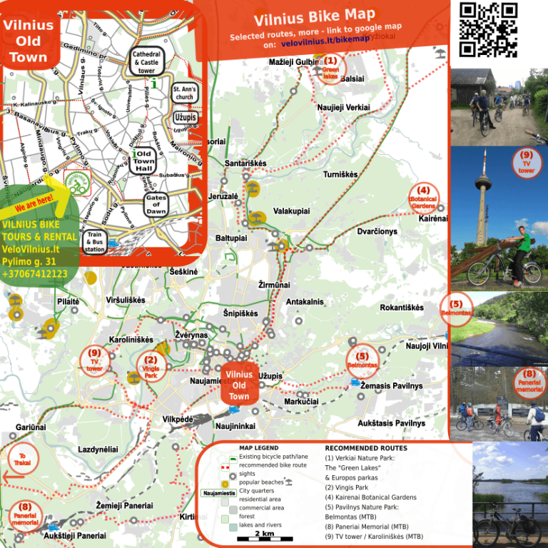Dviračių maršrutai Vilniuje ir prie Vilniaus - Velo-city Vilnius